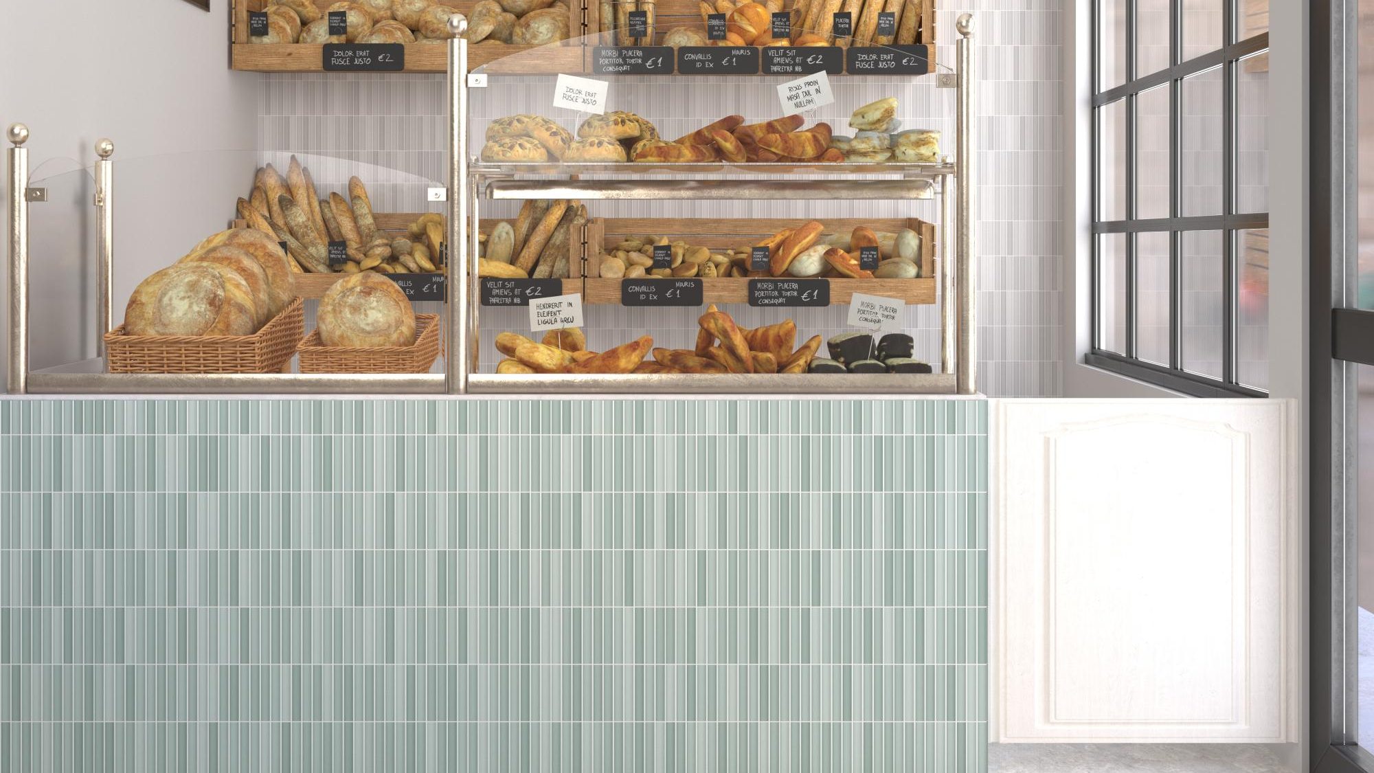 KIT KAT MOSAIC ANISE GREEN MATT - Dune México